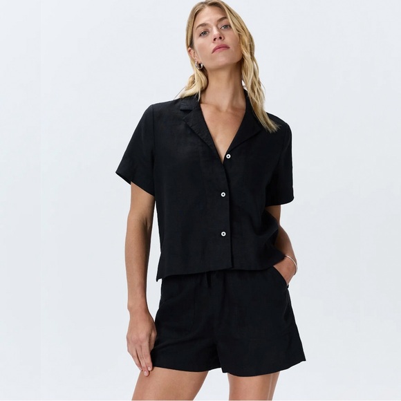 Quince | Shorts | Quince 0 European Linen Shorts Black Medium | Poshmark